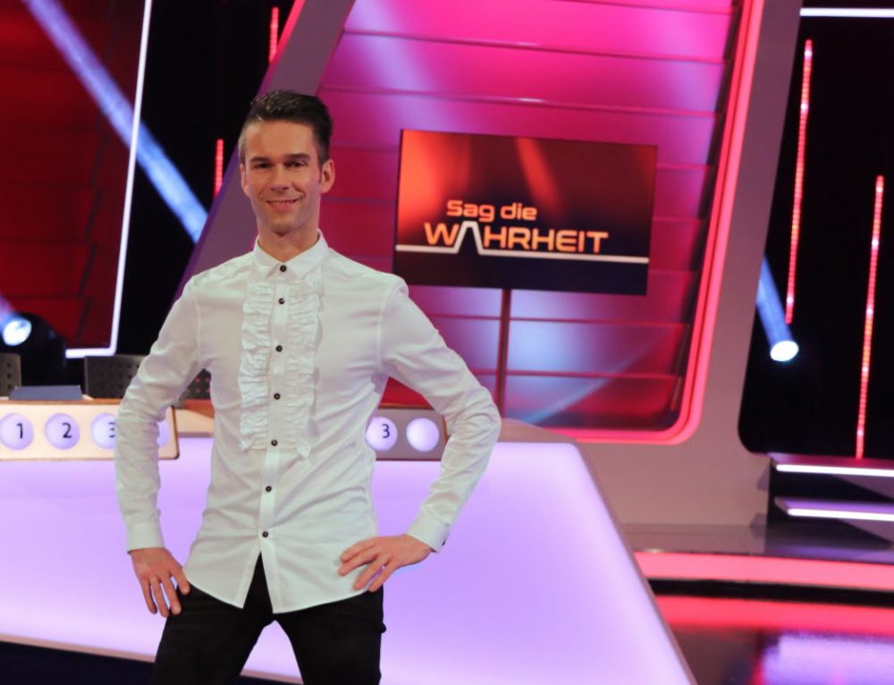Stage illusion magic show, German illusionist THE MAGIC MAN